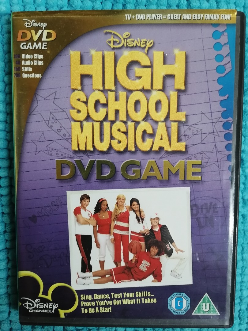 (Interactive DVD) Disney High School Musical DVD Game, 興趣及遊戲, 玩具 & 遊戲類 ...