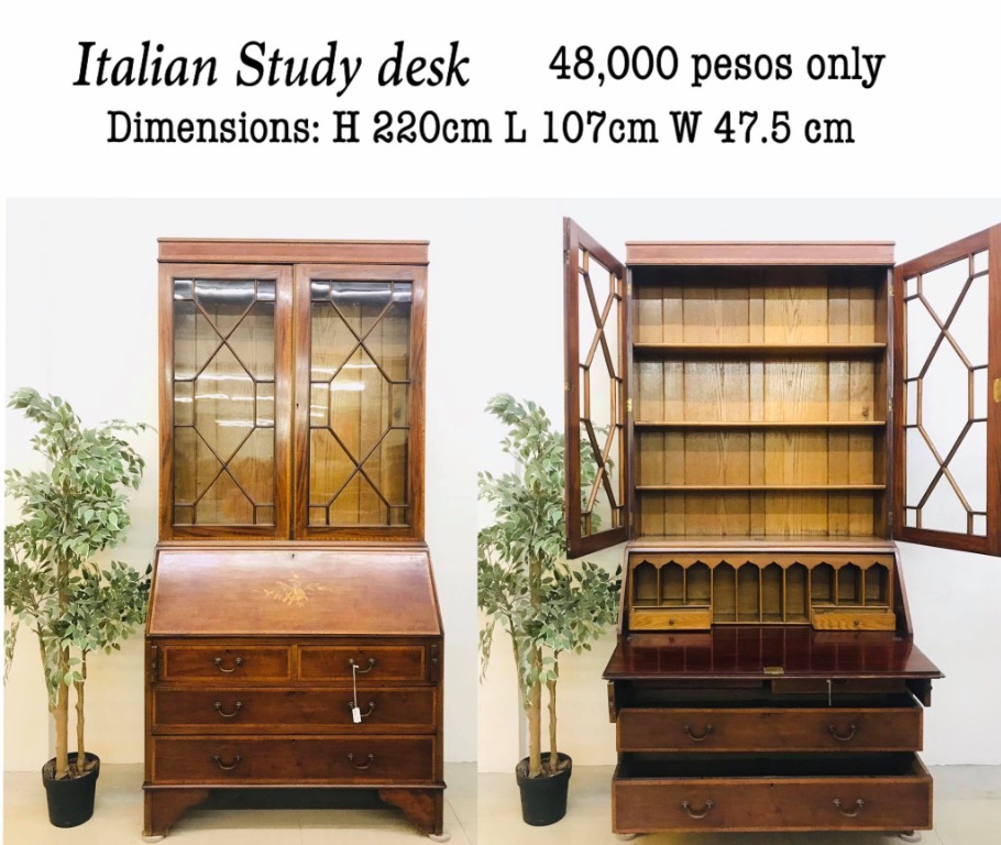 italian study table cabinet, Furniture & Home Living, Furniture, Other ...