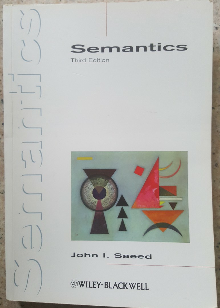 Linguistics - Semantics John Saeed, Hobbies & Toys, Books & Magazines ...
