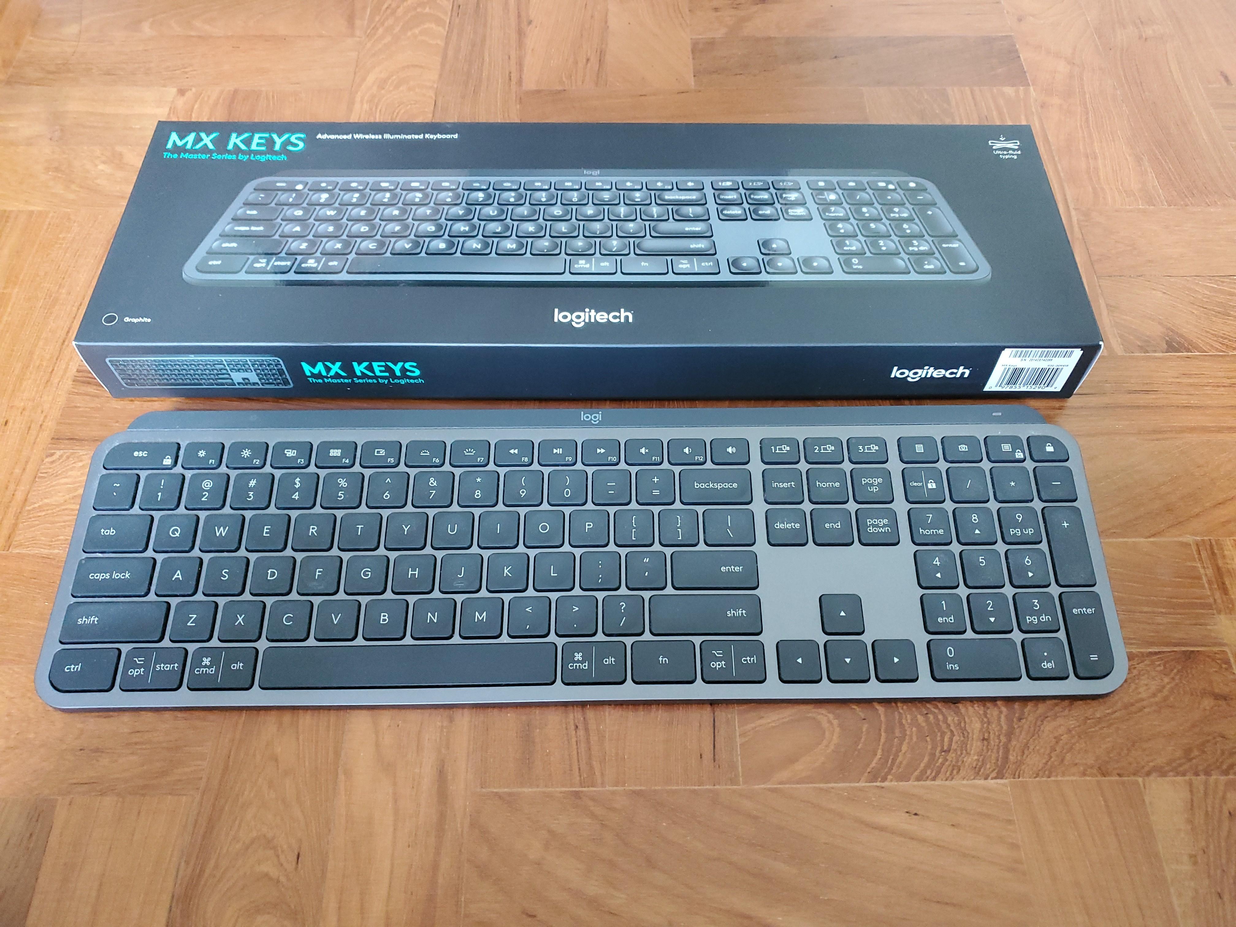 Logitech MX Keys Wireless Illuminated Keyboard, Computers & Tech, Parts ...