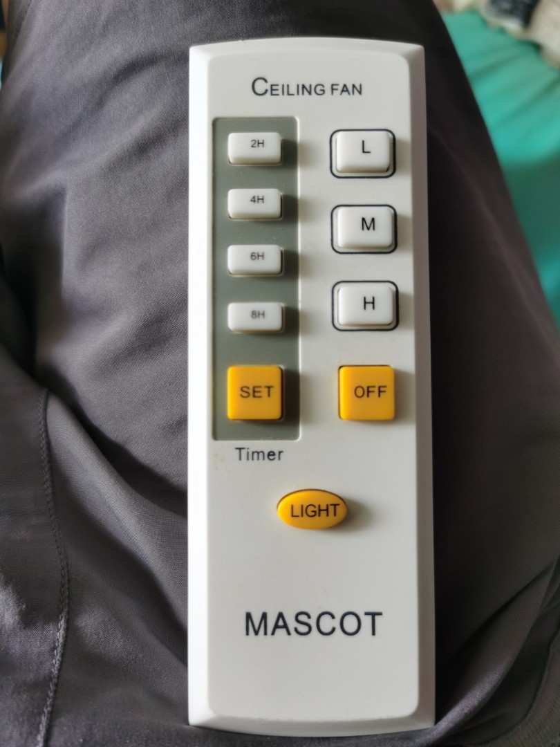 mascot ceiling fan remote Control, Furniture & Home Living, Lighting ...
