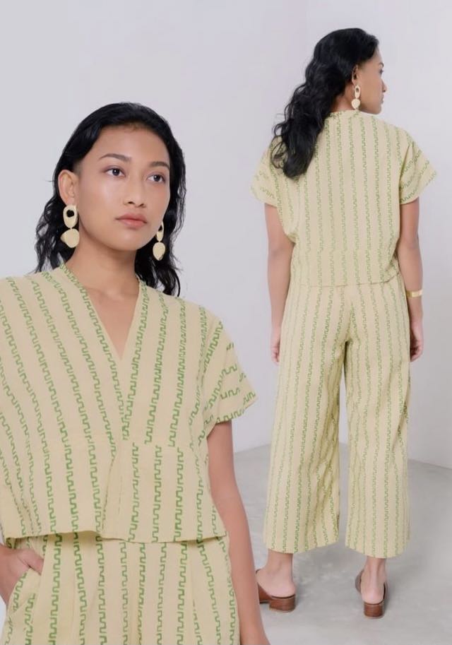 Matter Prints Ripple Root Pants, Women's Fashion, Bottoms, Other ...