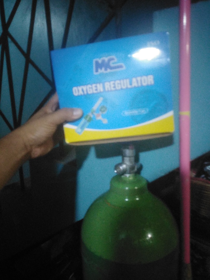 Oxygen tank 50kg with regulator rush sale, Health & Nutrition, Medical ...
