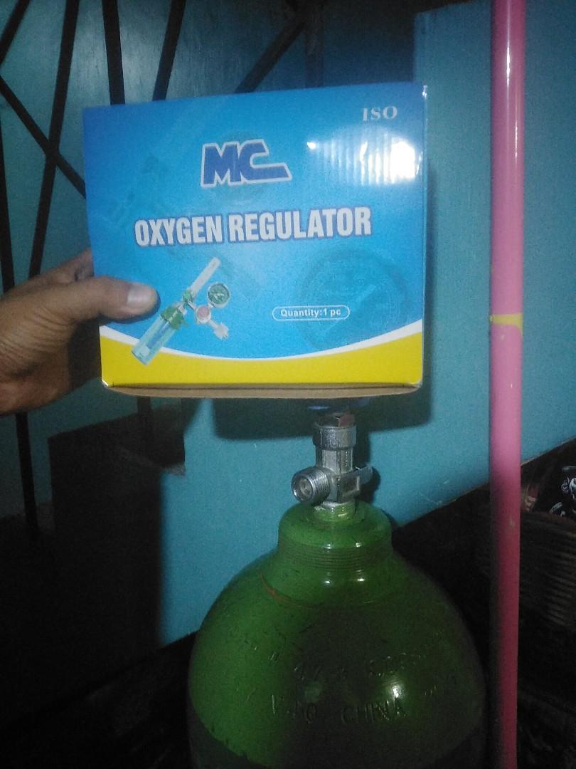 Oxygen tank 50kg with regulator rush sale, Health & Nutrition, Medical ...
