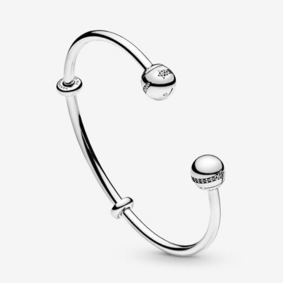 pandora shooting star open bangle 16cm, Women's Fashion, Jewelry ...