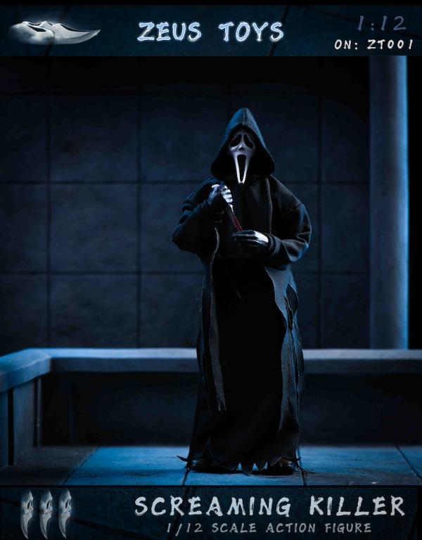 [In Stock] ZEUS TOYS ZT01 SCREAMING KILLER/GHOSTFACE 1:12, Hobbies ...