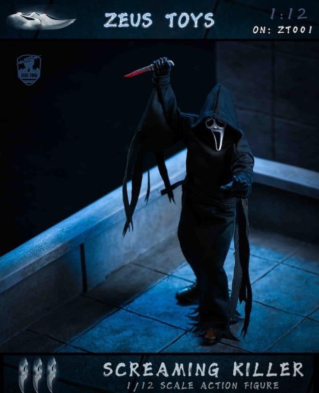 [In Stock] ZEUS TOYS ZT01 SCREAMING KILLER/GHOSTFACE 1:12, Hobbies ...