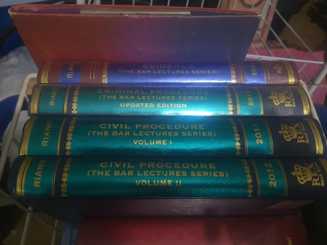 Remedial law (Riano) Law books and Reviewer books, Hobbies & Toys ...