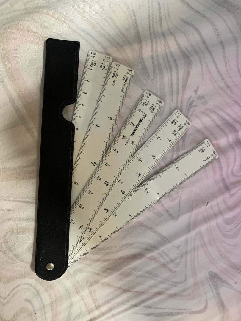 Saintograph scale ruler, Hobbies & Toys, Stationery & Craft, Stationery ...
