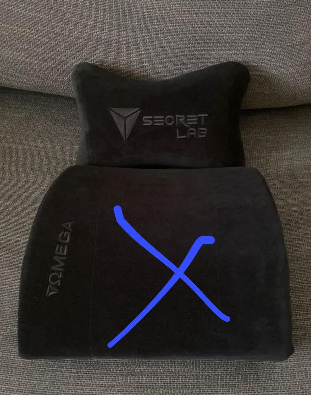 Secretlab Cooling Head Cushion Only - stealth, Furniture & Home Living ...
