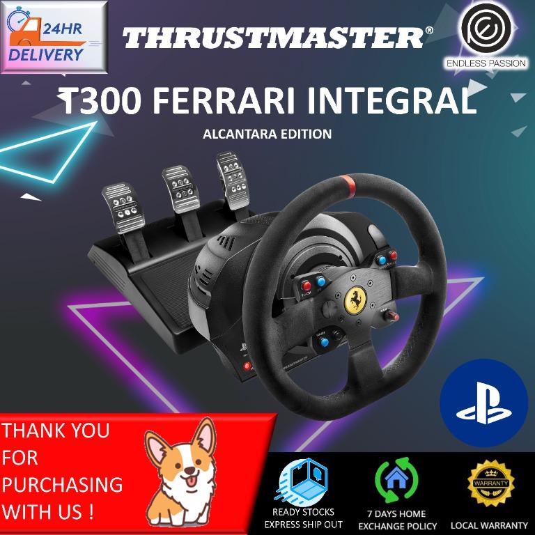 Thrustmaster T300 Ferrari Integral RW Alcantara Edition, Video Gaming ...