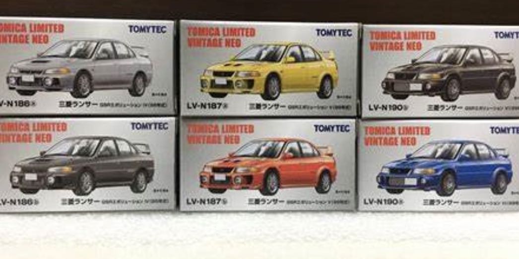 Tomytec TLV 三菱EVO IV四代 V五代 VI六代 Lancer Evolution Tomica EVO, 興趣及遊戲, 玩具 ...