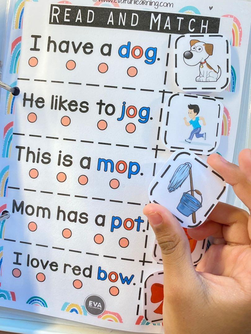 PHONICS Folder Velcro Activity , Hobbies & Toys, Books & Magazines ...