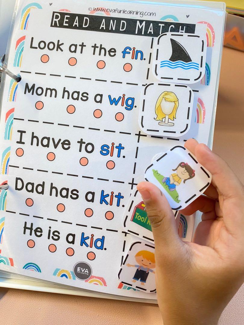 PHONICS Folder Velcro Activity , Hobbies & Toys, Books & Magazines ...