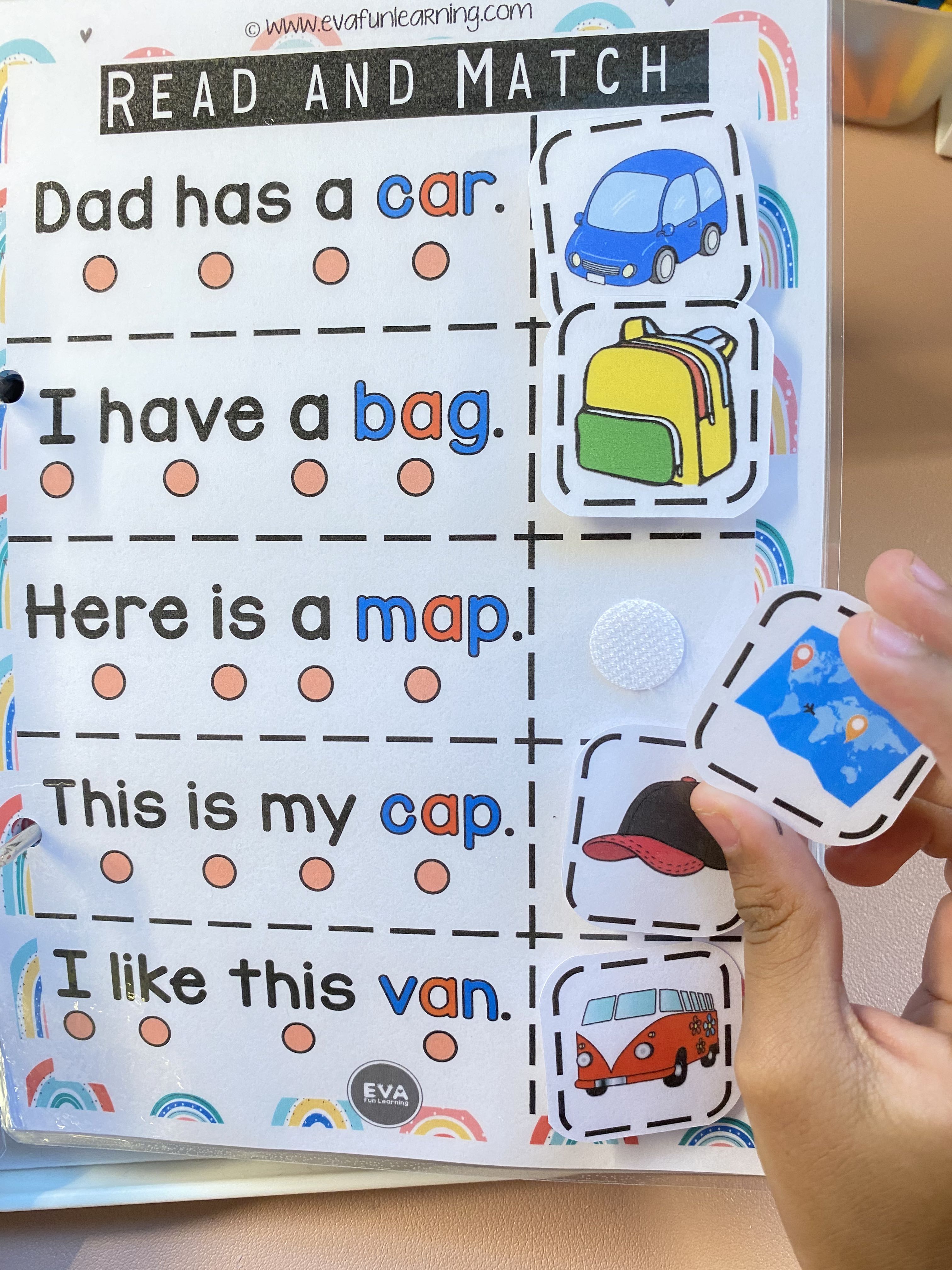 PHONICS Folder Velcro Activity , Hobbies & Toys, Books & Magazines ...