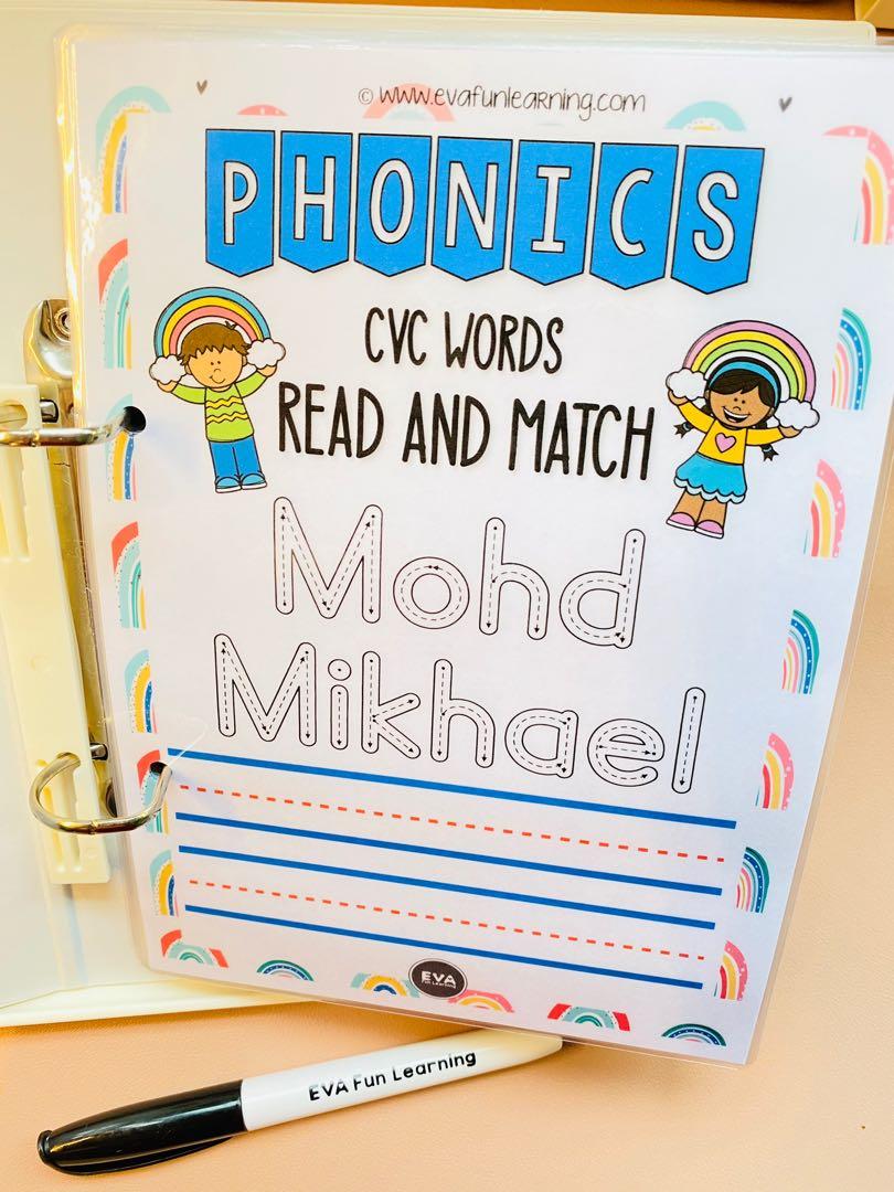 PHONICS Folder Velcro Activity , Hobbies & Toys, Books & Magazines ...