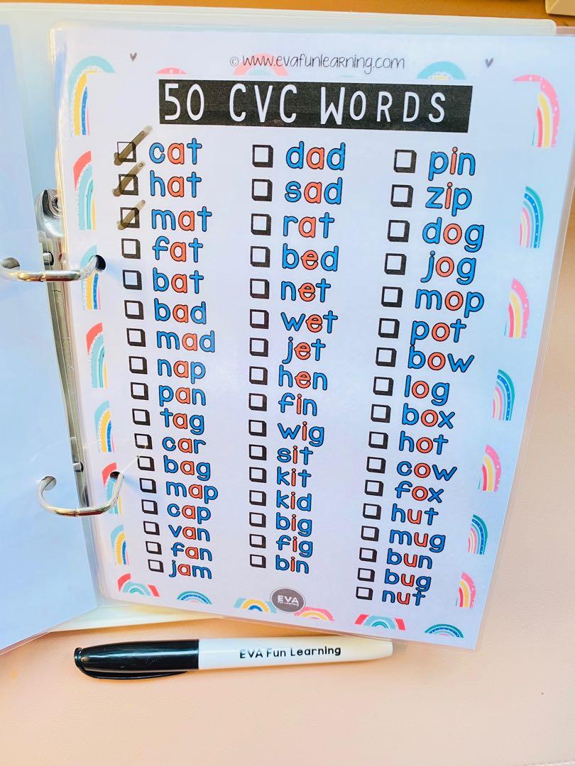 PHONICS Folder Velcro Activity , Hobbies & Toys, Books & Magazines ...