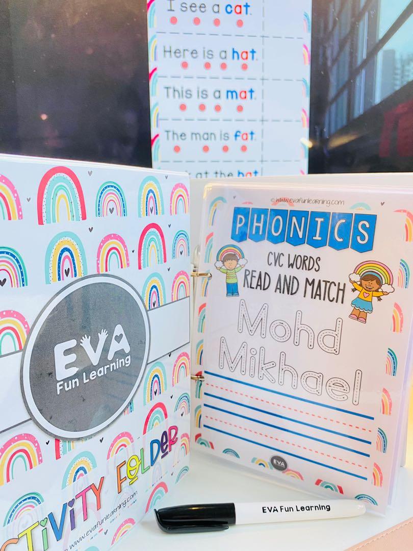PHONICS Folder Velcro Activity , Hobbies & Toys, Books & Magazines ...