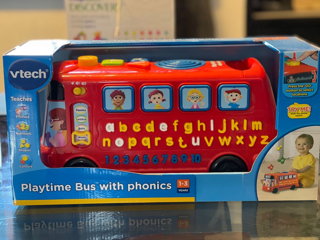 Vtech Playtime Bus with Phonics, Babies & Kids, Infant Playtime on ...