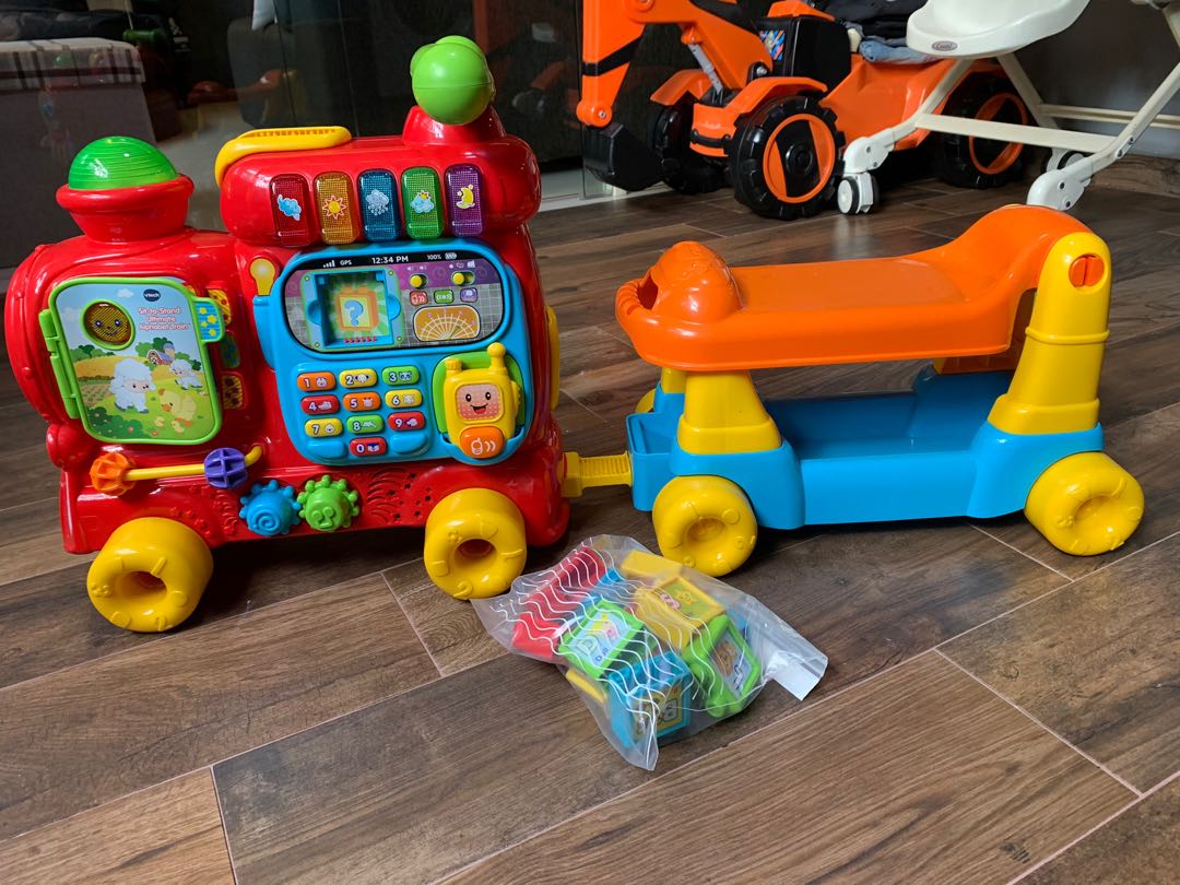 Vtech sit-to-stand ultimate alphabet train, Babies & Kids, Baby Nursery ...