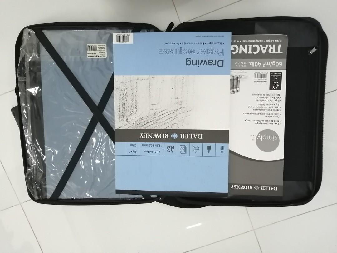 A3 Size Art Bag with A3 Size Tracing paper and A3 Size Drawing Paper ...
