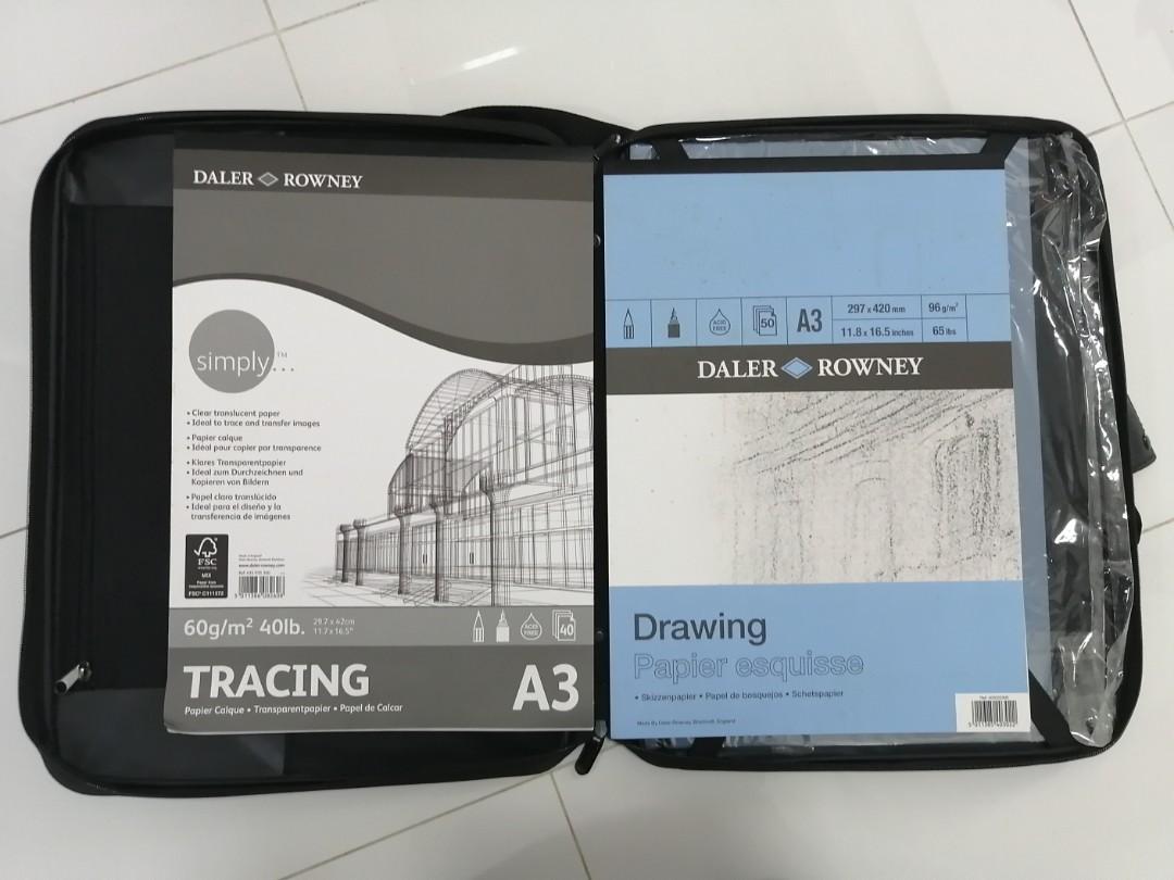 A3 Size Art Bag with A3 Size Tracing paper and A3 Size Drawing Paper ...