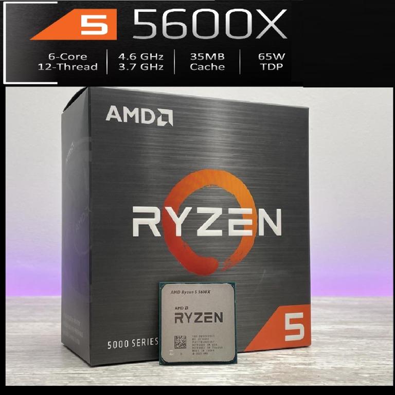 AMD Ryzen 5 5600X 6C,12T CPU, 5600x , Computers & Tech, Parts ...