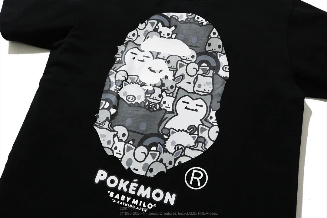 Bape x Pokemon, Men's Fashion, Tops & Sets, Tshirts & Polo Shirts on ...