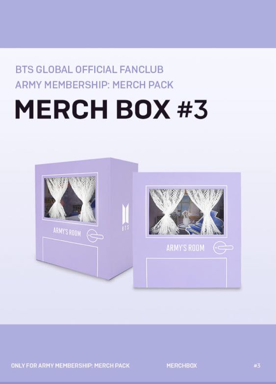 BTS Army Merchandise Box #3 (Limited, pre-order closes soon), Hobbies ...