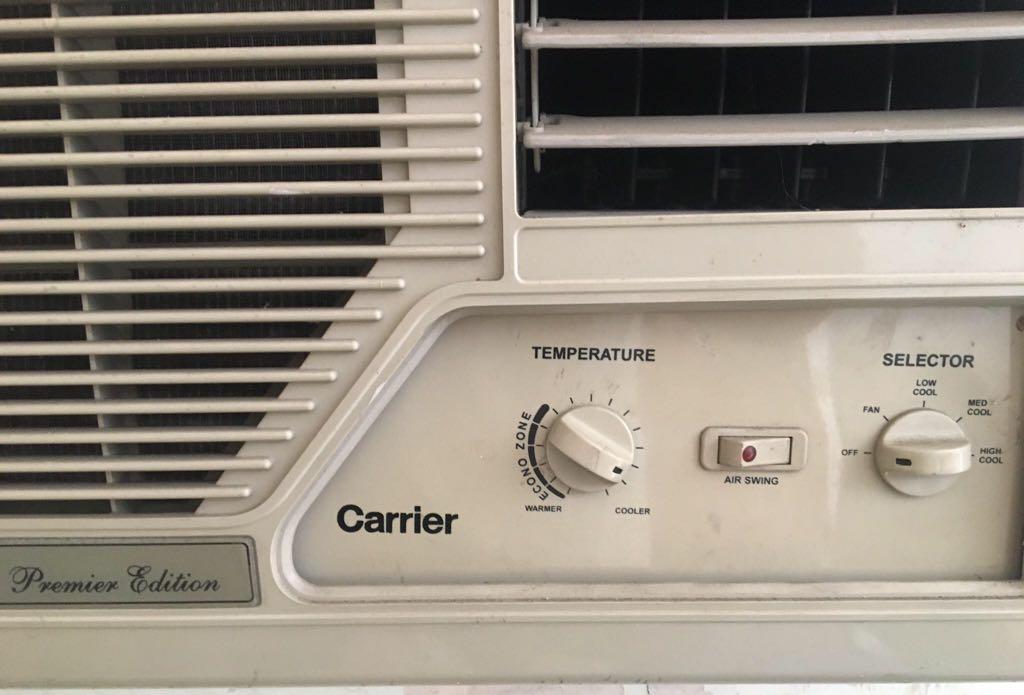 Carrier Window type aircon 2hp Premier Edition (non-inverter), TV ...