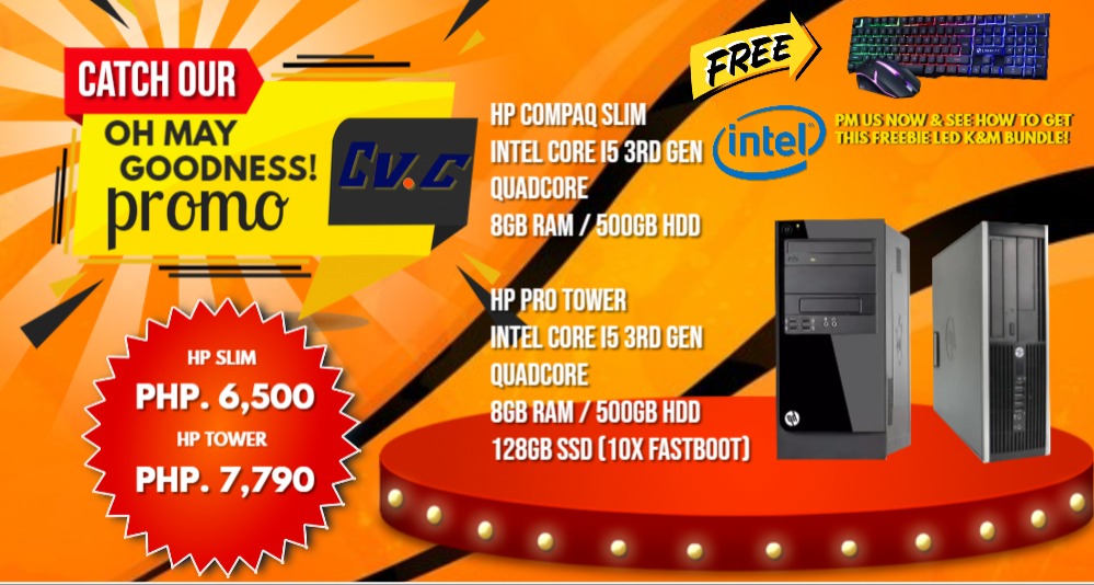 CPU SALE! I5 3RD GEN QUADCORE 8GB RAM 500GB HDD + FREE LED KEYBOARD AND ...