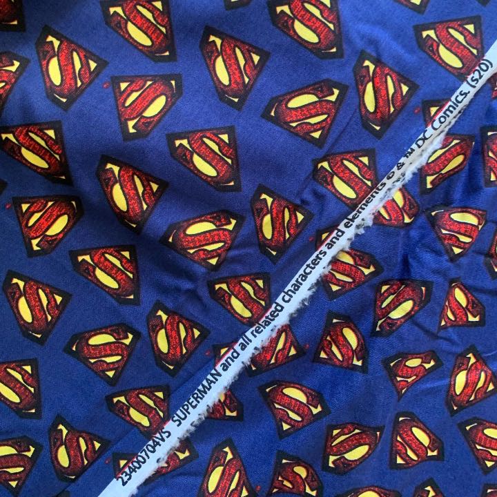 DC Comics, Superman Logo #Fabric #Cloth, Hobbies & Toys, Stationery ...