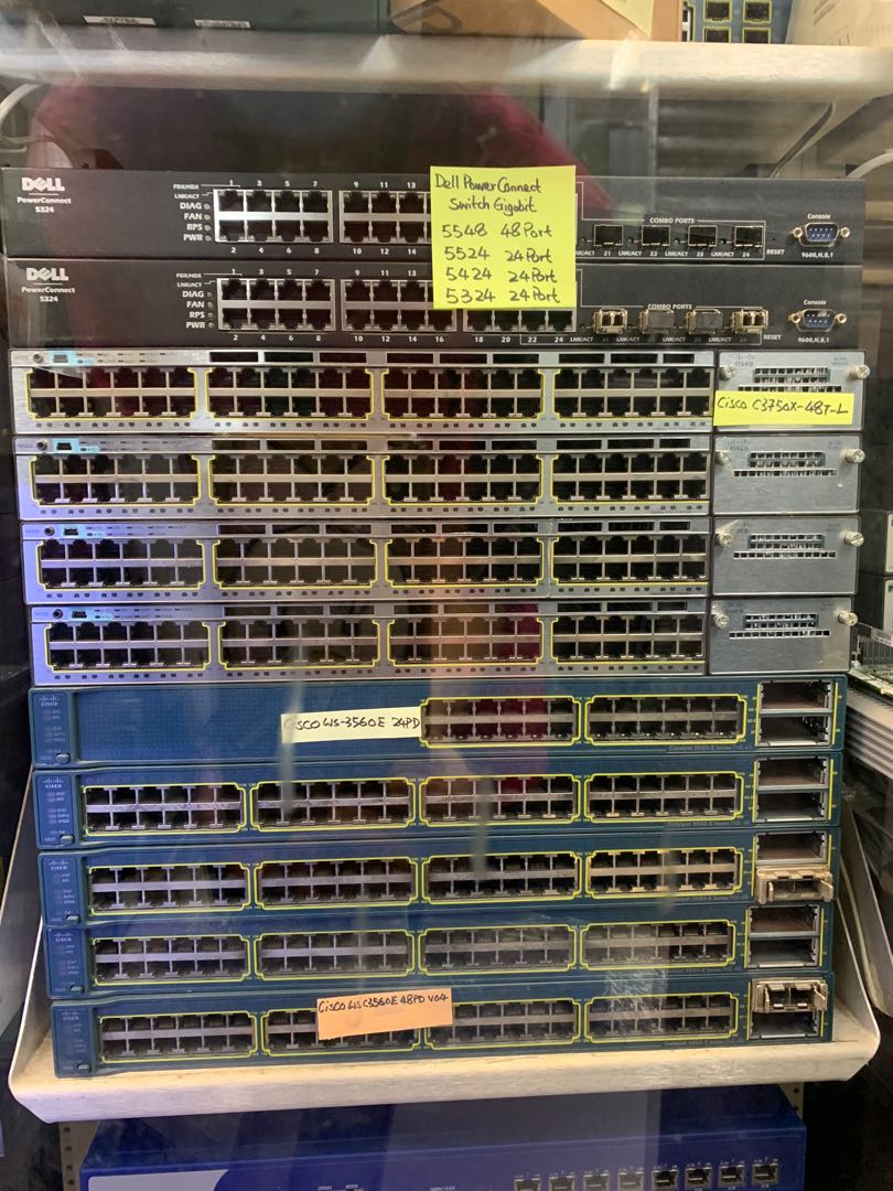 Dell PowerConnect Switch Gigabit Ethernet 5548-48 Port/ 5524-24 Port ...