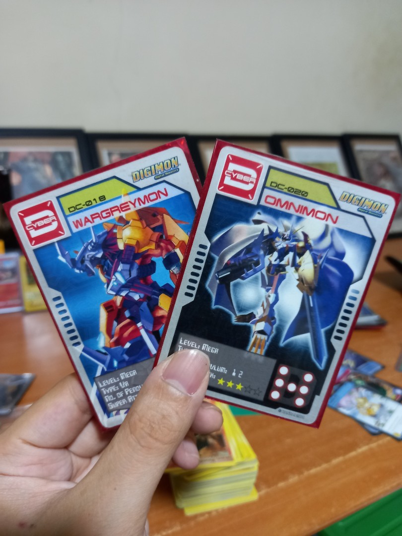 Digimon D Cyber cards Omnimon and Wargreymon, Hobbies & Toys, Toys ...