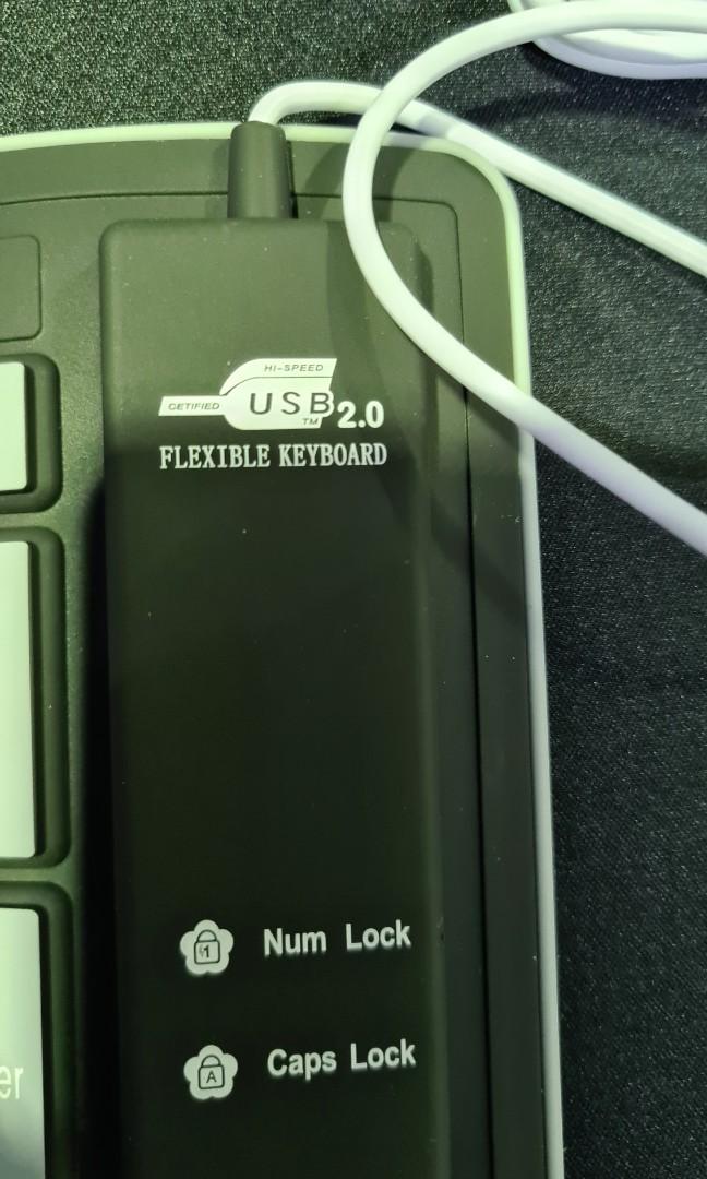 FLEXIBLE ROLL UP USB KEYBOARD, Computers & Tech, Parts & Accessories ...