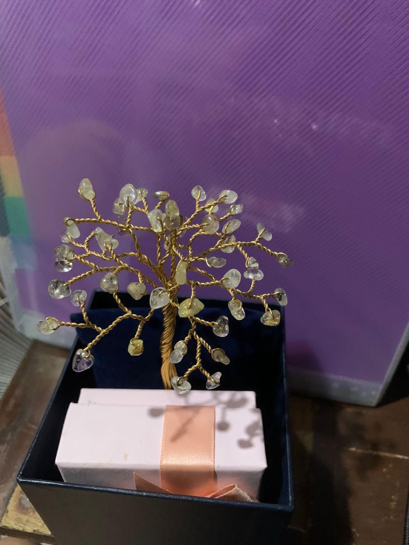 Gemstone tree - Gold or Green Ruti, Furniture & Home Living, Home Decor ...