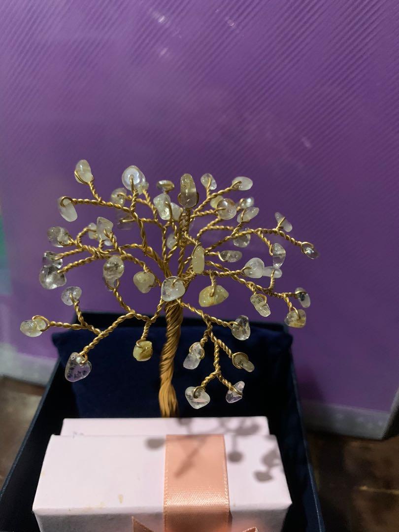 Gemstone tree - Gold or Green Ruti, Furniture & Home Living, Home Decor ...