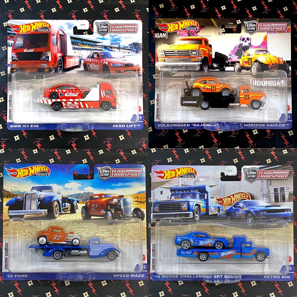 Hot Wheels Team Transport Mix L > Dodge Challenger SRT Demon- '32Ford ...