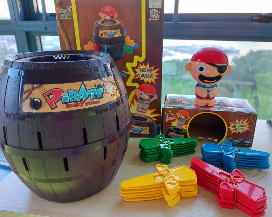 Jumbo Jumping Pirate in a Barrel Game, Hobbies & Toys, Toys & Games on ...