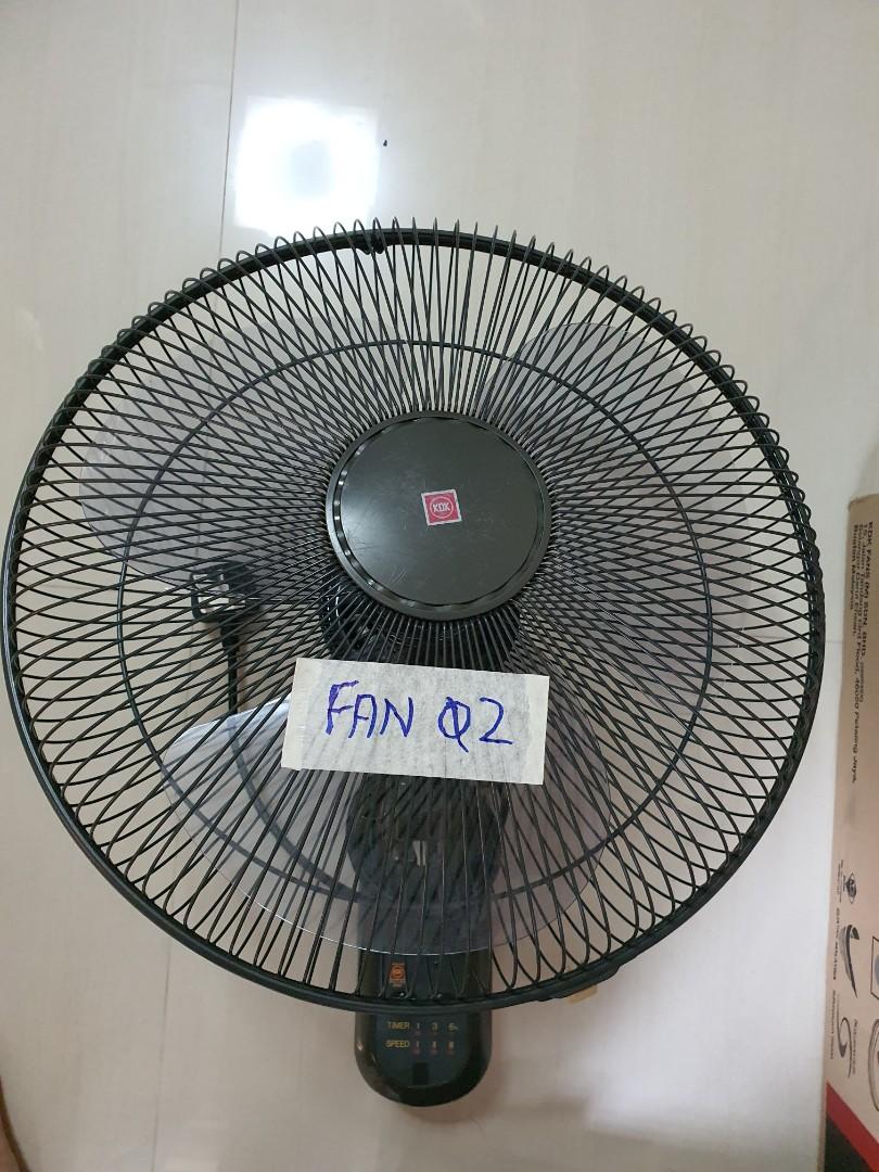 KDK WALL FAN 16" Set 2, Furniture & Home Living, Lighting & Fans, Fans ...