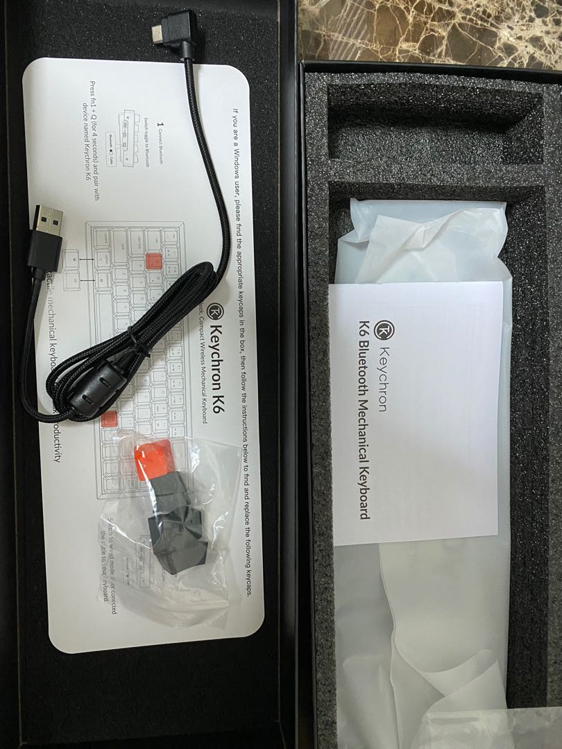 Keychron K6 Wireless Mechanical Keyboard, Computers & Tech, Parts ...