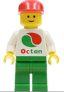Lego Octan Gas Station Worker Classic Minifigure 1992 Vintage Series 18 ...