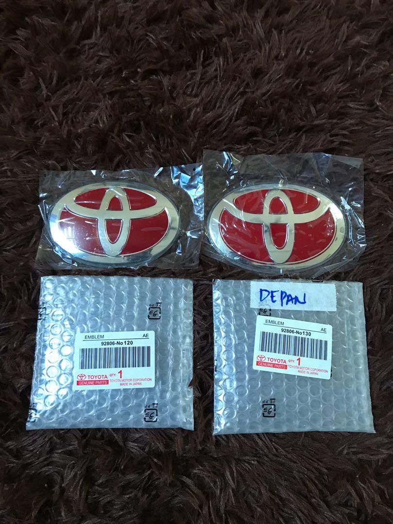 Logo Toyota Vios Ncp93 (Red Colour), Auto Accessories on Carousell