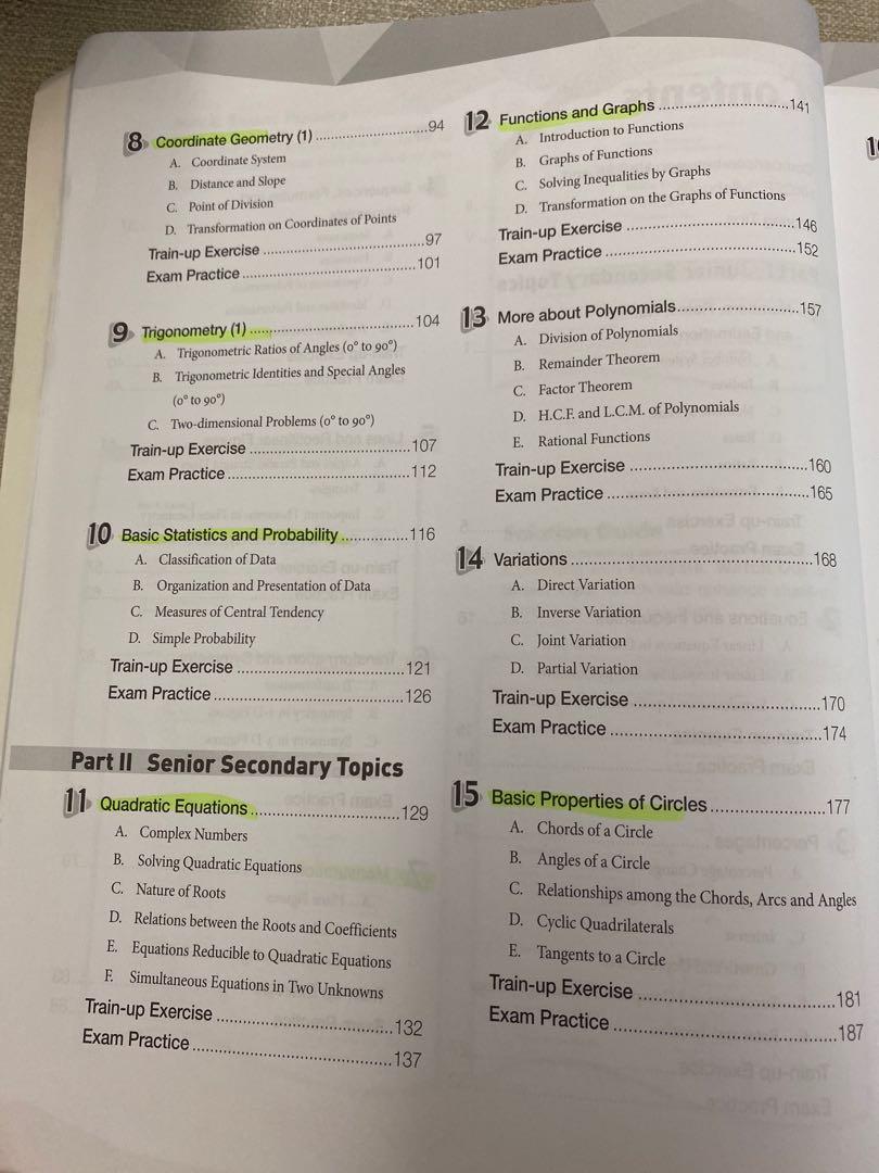 數學Math DSE HKDSE Exam Series Mathematics Multiple-choice Questions, 興趣及 ...