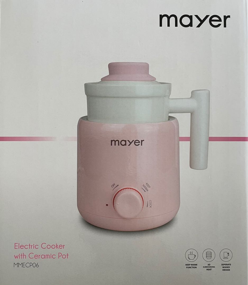 Mayer Electric Cooker with Ceramic Pot, TV & Home Appliances, Kitchen ...