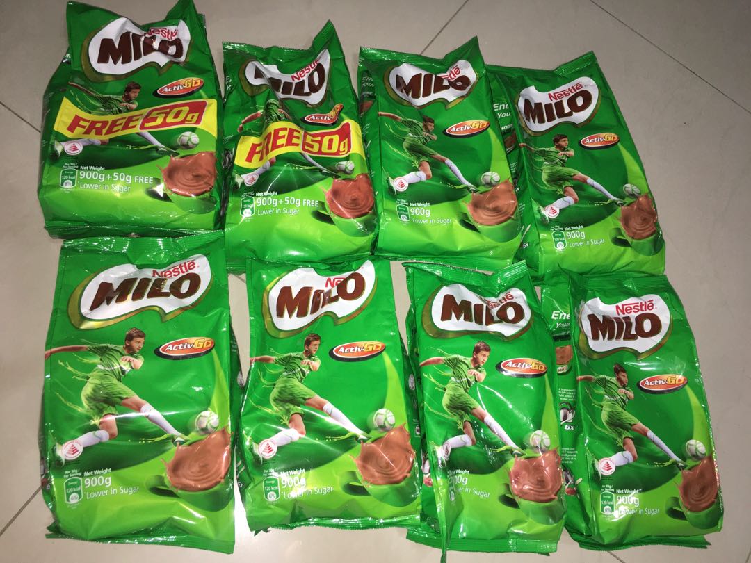 Milo powder 900g x 8, Food & Drinks, Packaged & Instant Food on Carousell