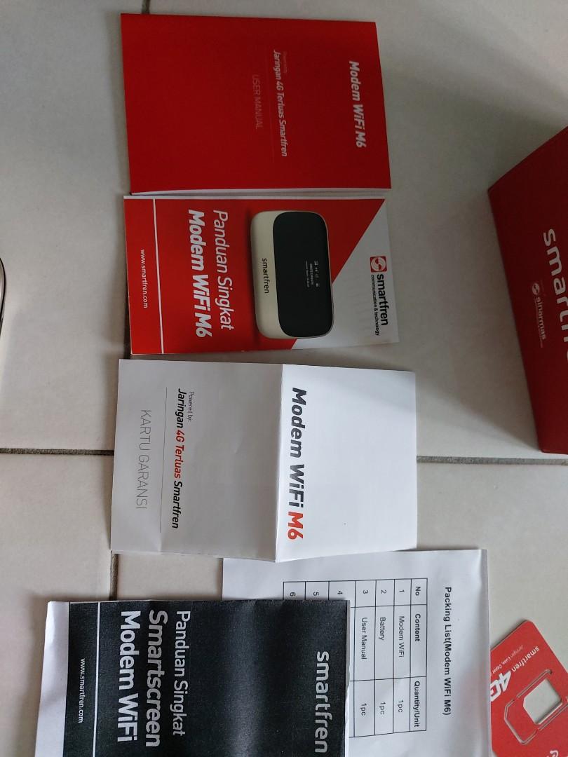 Modem Smartfren M6 Full Set, Elektronik, Bagian Komputer & Aksesoris di ...
