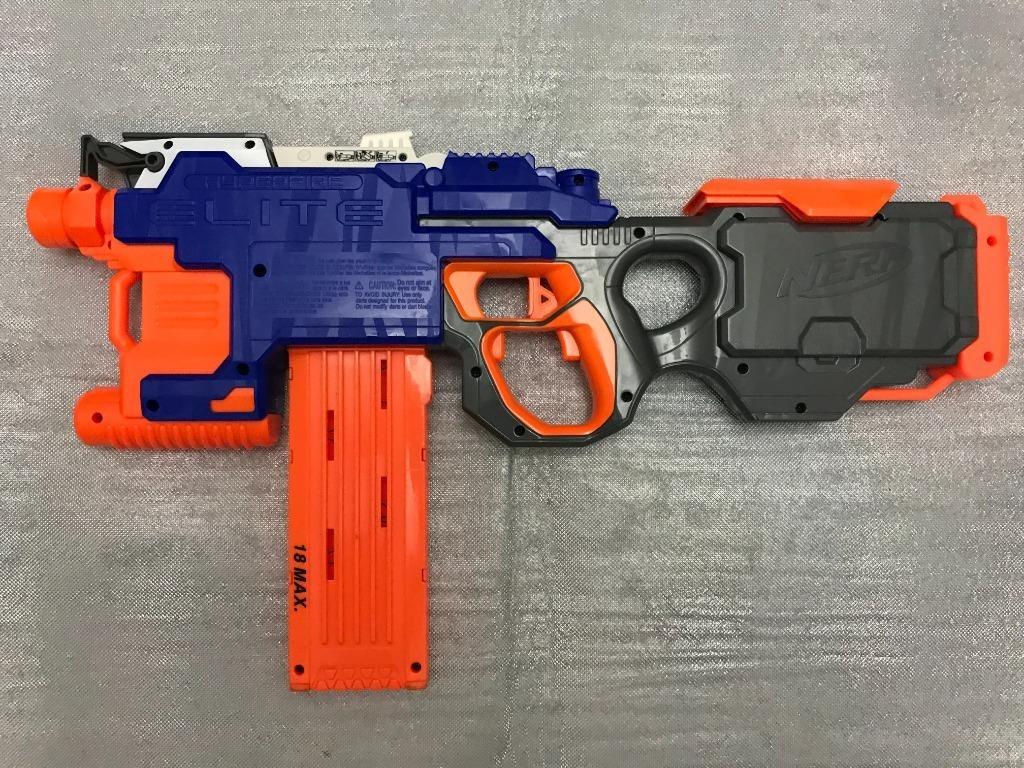 Original Nerf Hyperfire Motorized Blaster Powerful OT Orange Trigger ...