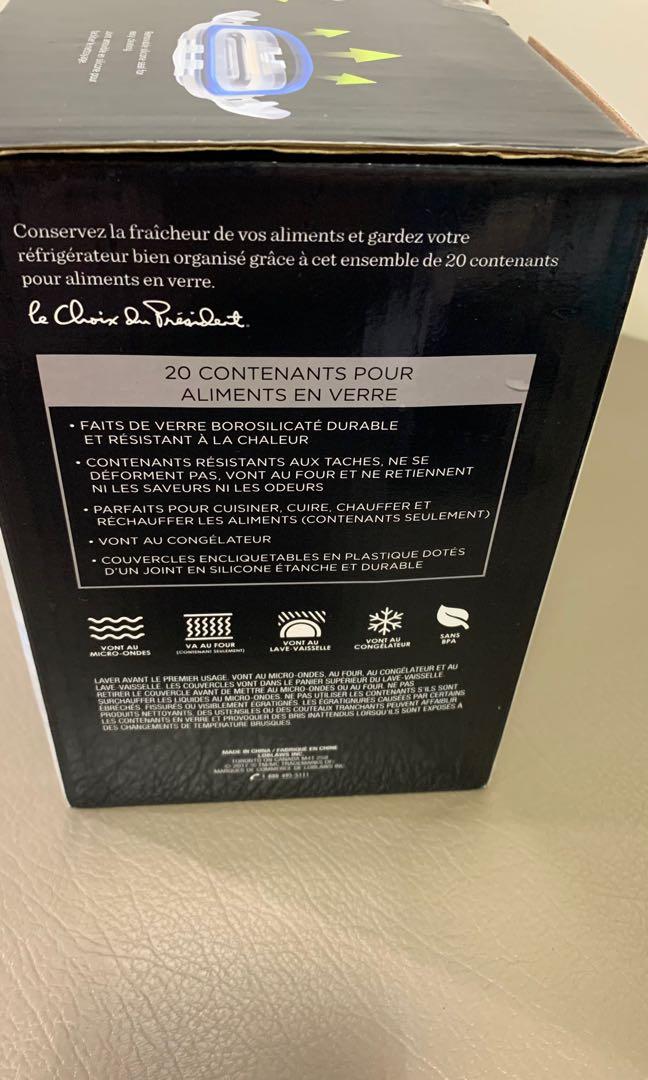 President’s choice glass containers, Furniture & Home Living ...