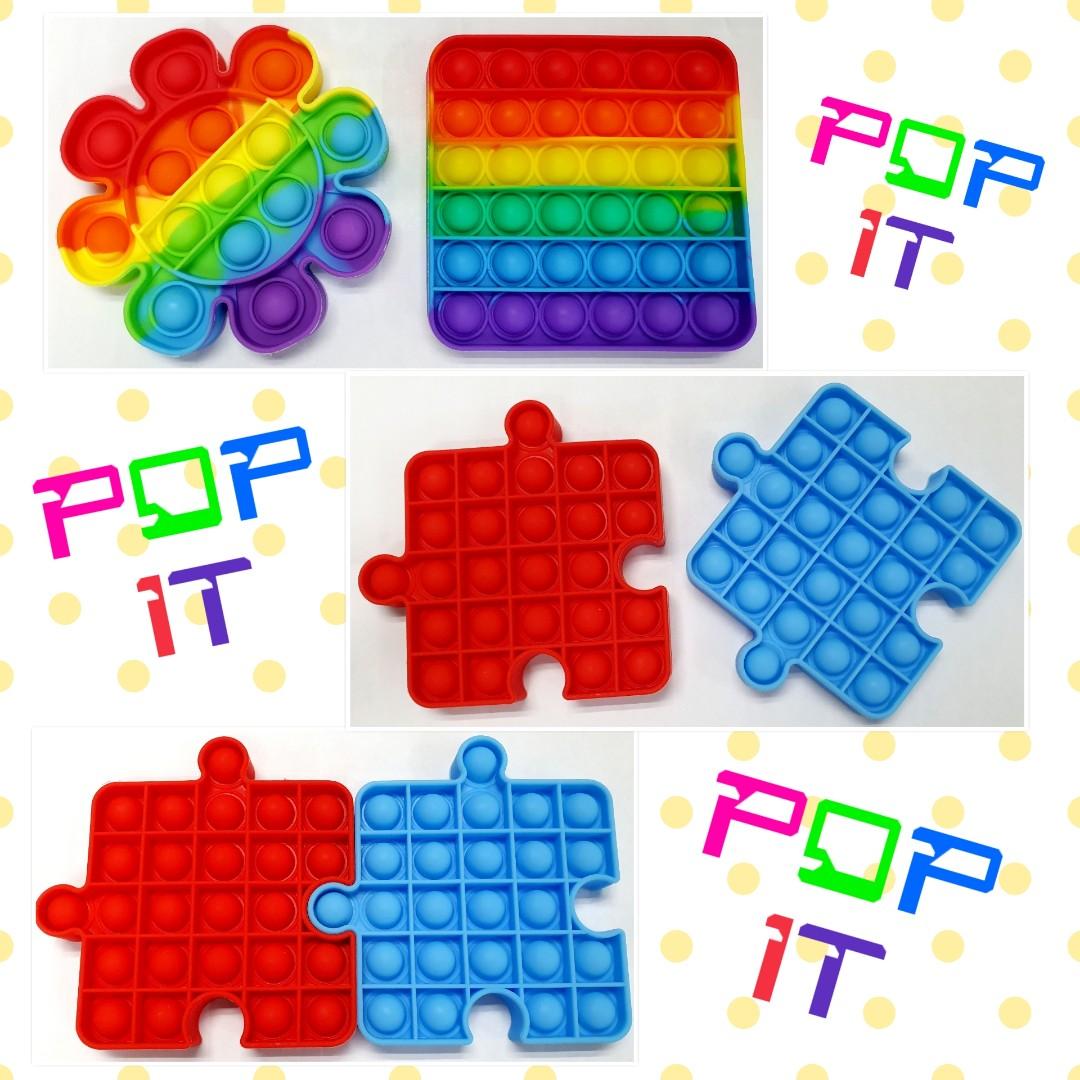 Push Pop Button (POP IT fidget toy), Hobbies & Toys, Toys & Games on ...